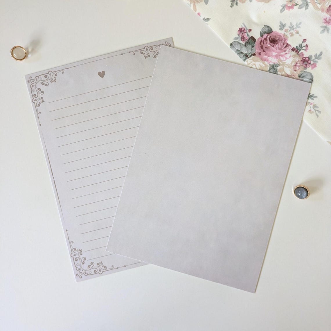 Letter Writing Paper Set | 5x7 Cardstock Letter Paper for Anniversaries ...