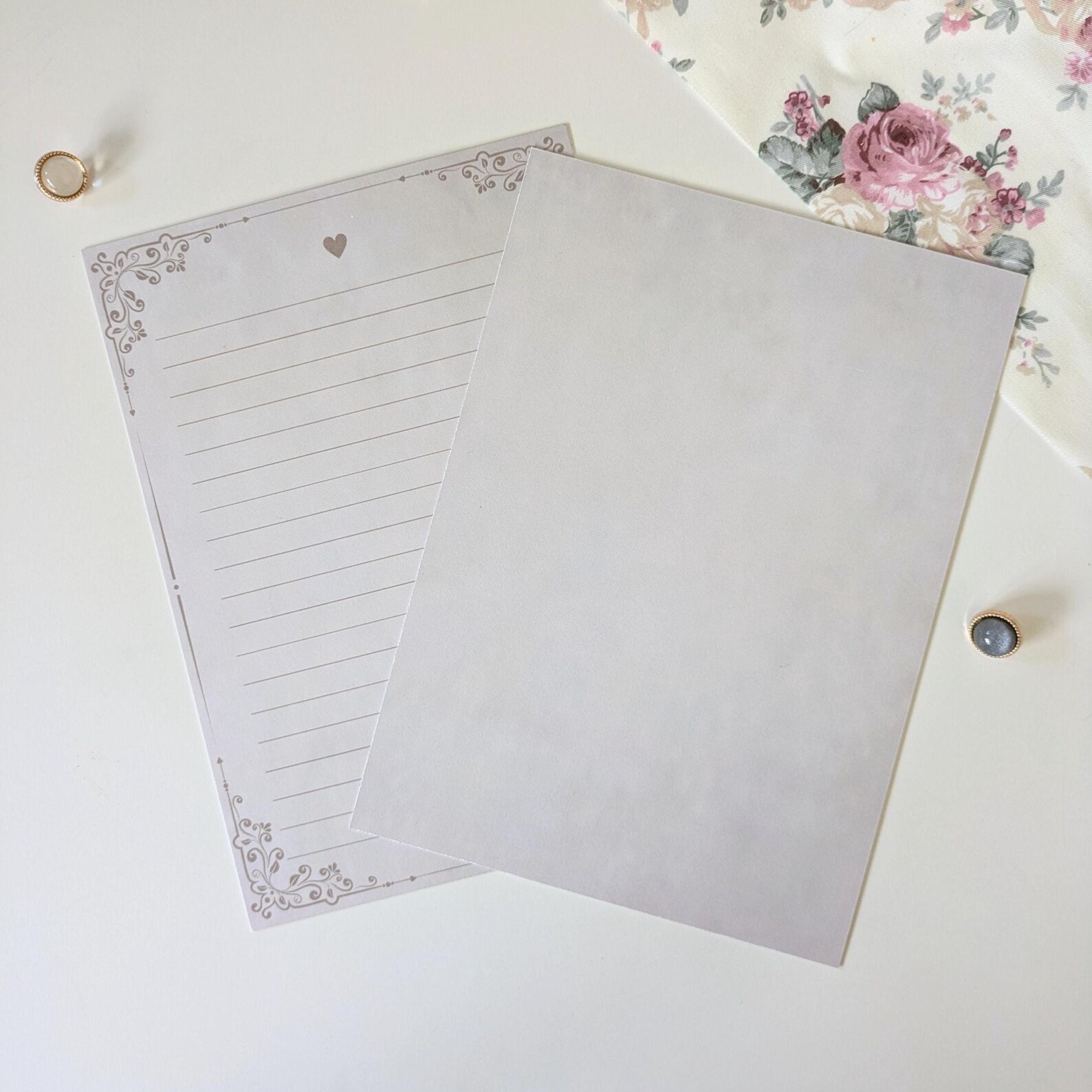 Letter Writing Paper Set | 5x7 Cardstock Letter Paper for Anniversaries ...