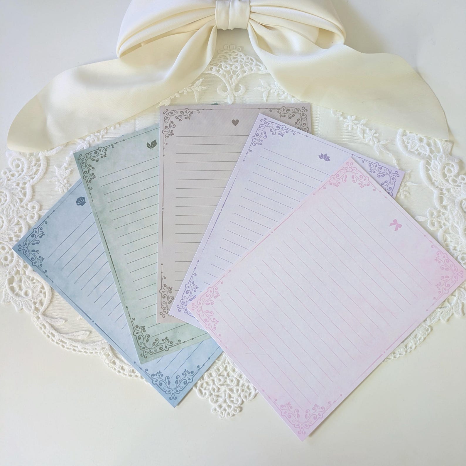 Letter Writing Paper Set | 5x7 Cardstock Letter Paper for Anniversaries ...