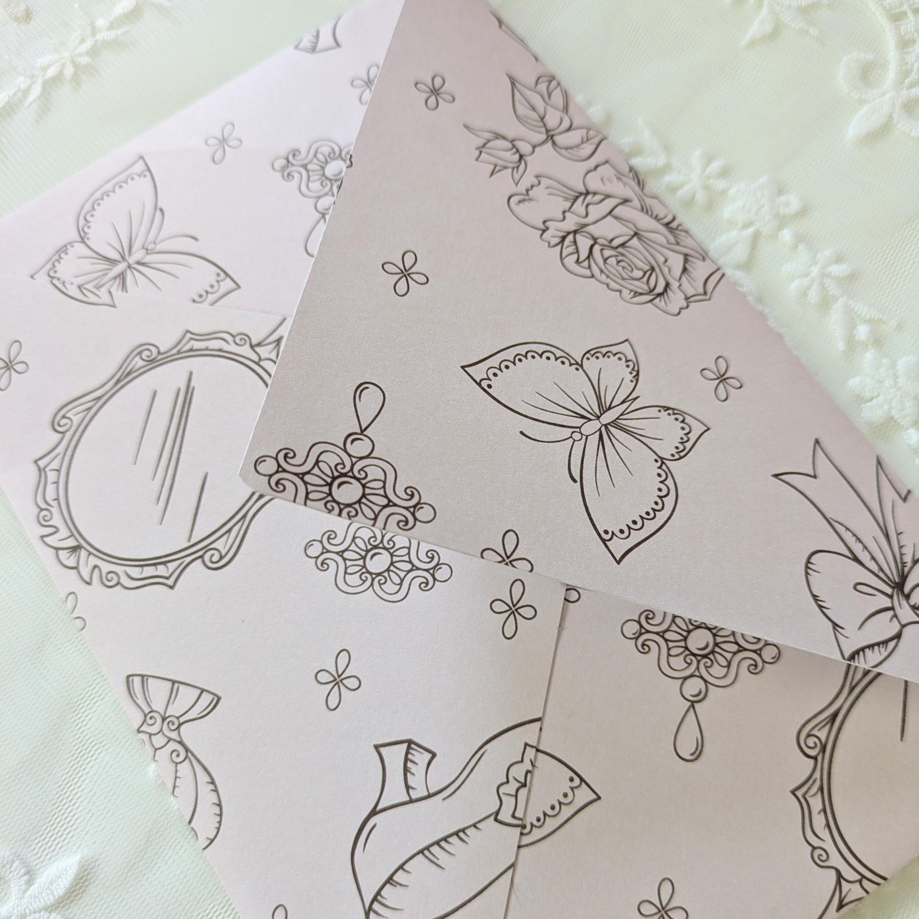 Vintage Inspired Coquette Envelope | Handmade Cute Stationery for Cards ...