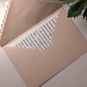 Blush Pink Lace Envelopes for Love Letters, Thank You Cards ...