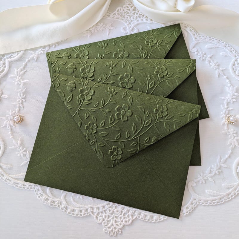5x7 Embossed Envelope - Etsy UK