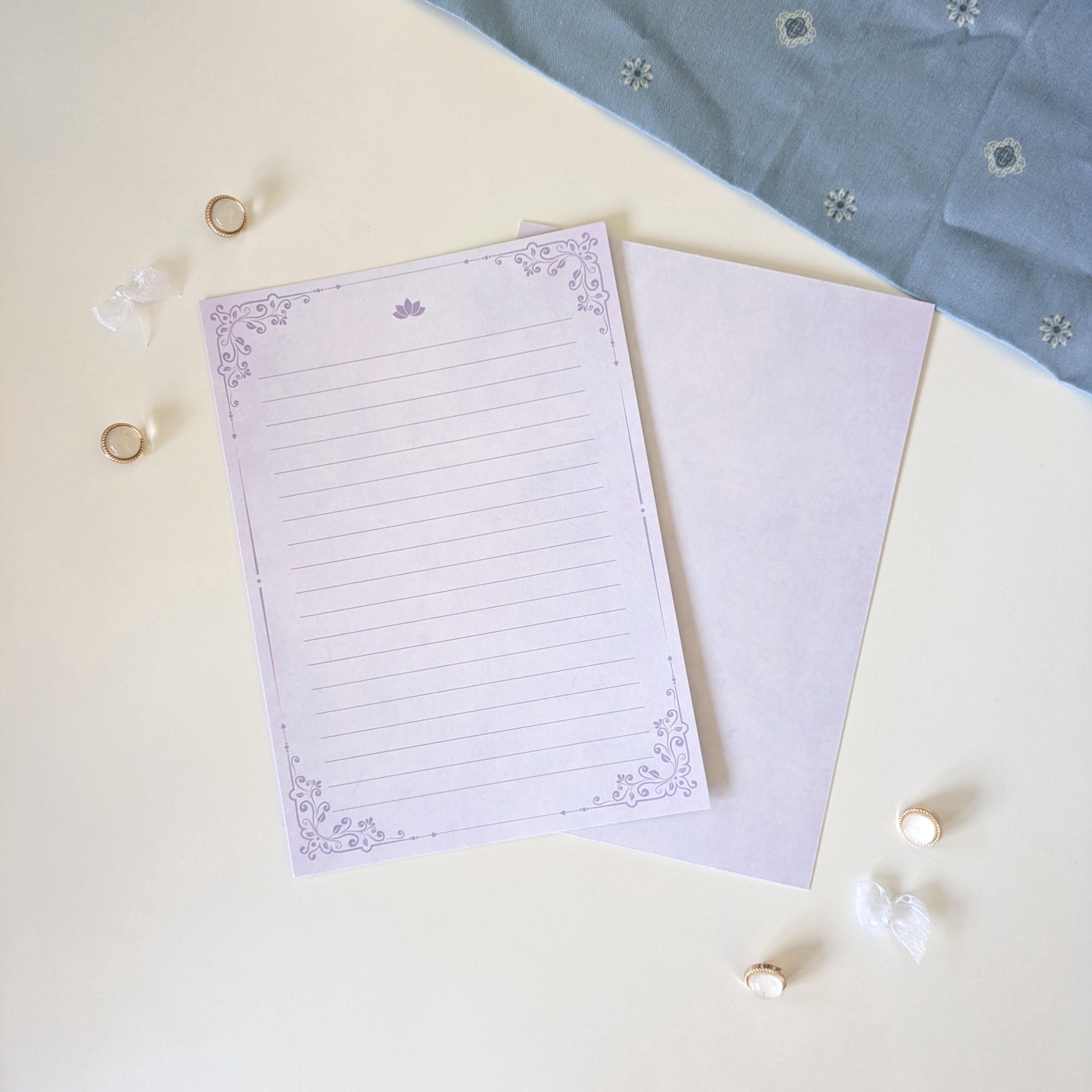 Letter Writing Paper Set | 5x7 Cardstock Letter Paper for Anniversaries ...