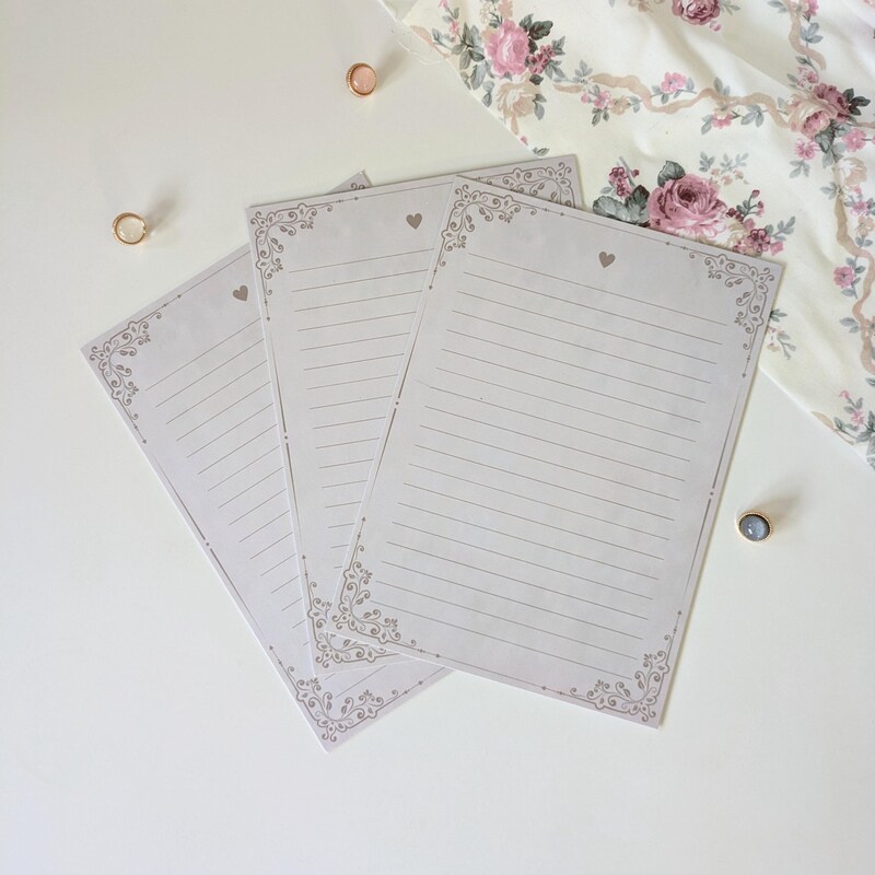 Decorative Letter Writing Paper - Etsy