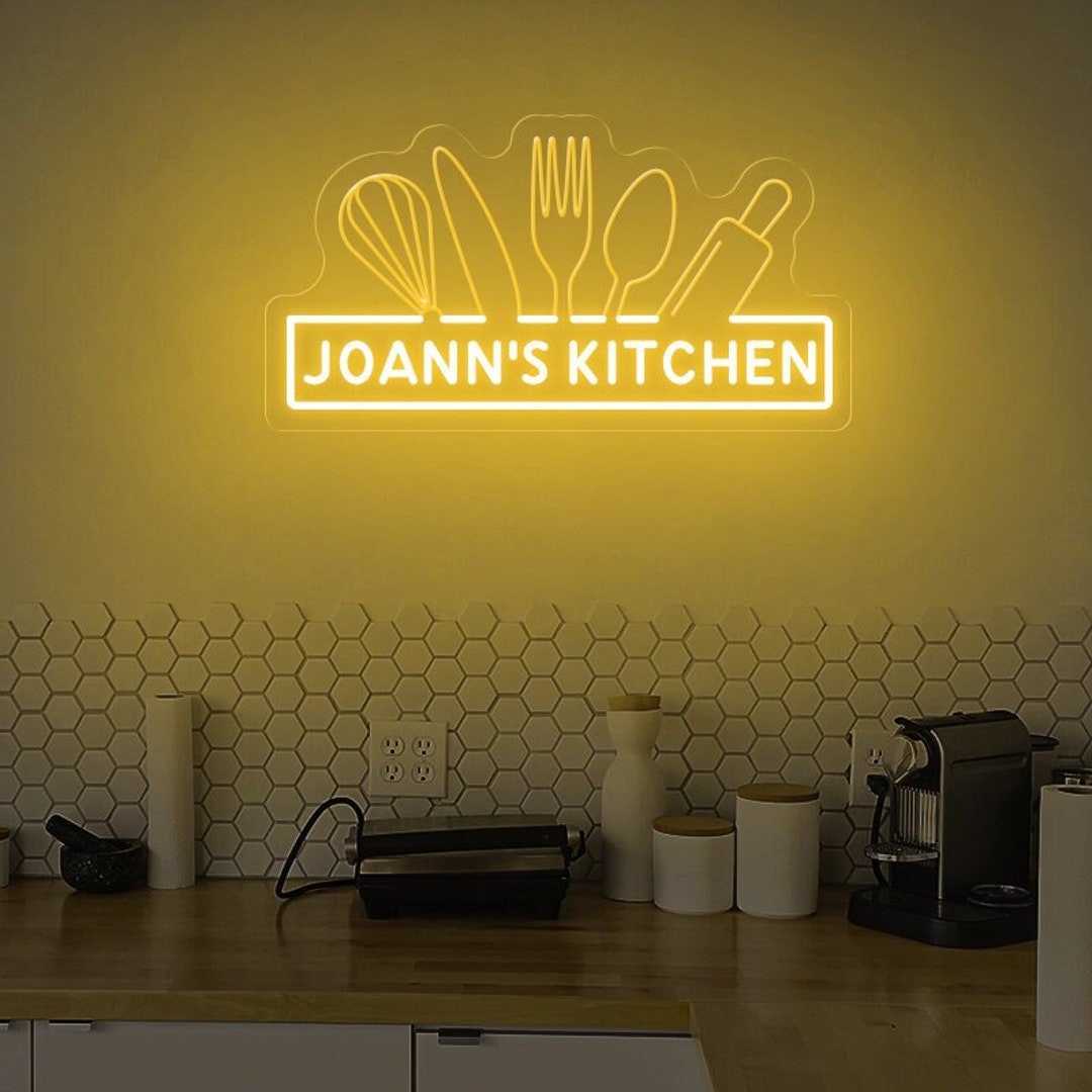 Personalized Kitchen Name Neon Sign,custom Kitchen Neon Sign,custom ...
