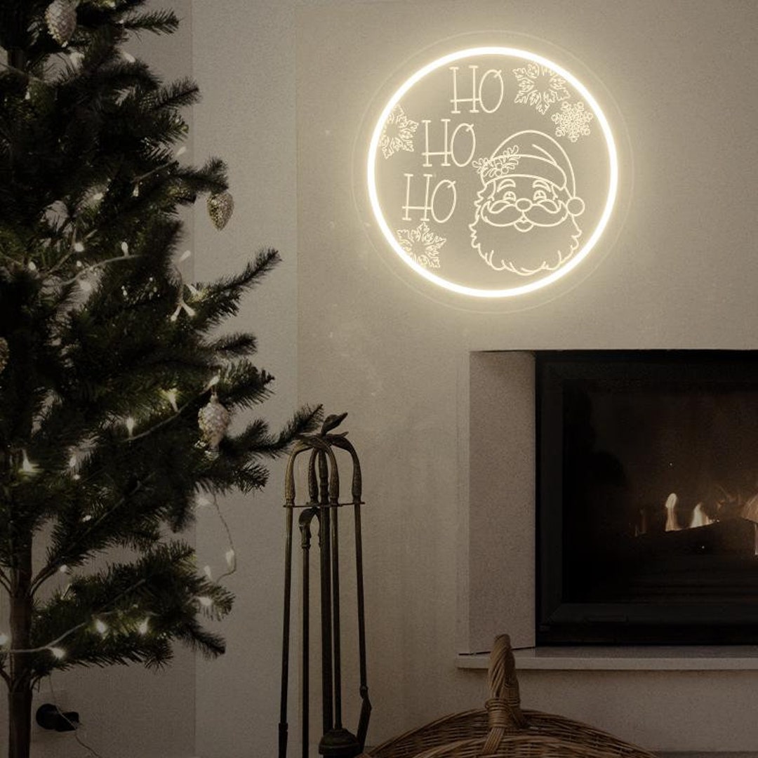 Ho Ho Ho Neon Sign,christmas LED Light,christmas Door Decor,handmade ...