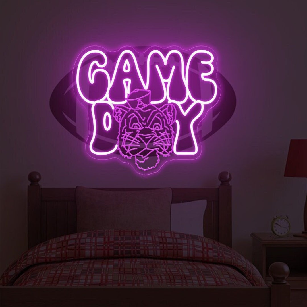 Game Day LSU Tigers Neon Sign,handmade Neon Sign,louisiana Led Sign ...