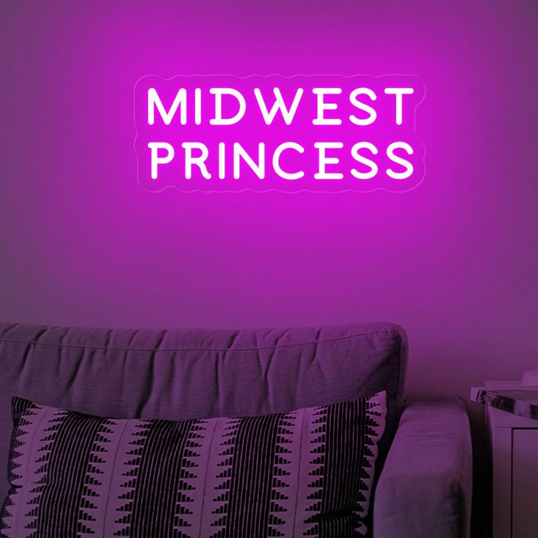 Midwest Princess Neon Sign,midwest Style Decor,girly Wall Art,handmade ...