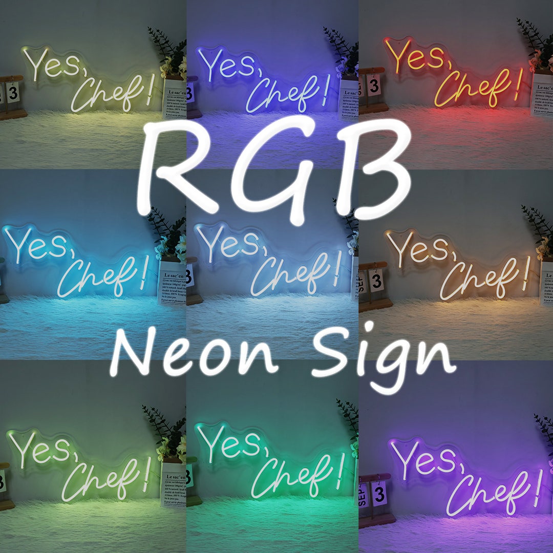 Custom RGB Neon Sign,color Changing Sign,handmade Led Light,multicolor ...