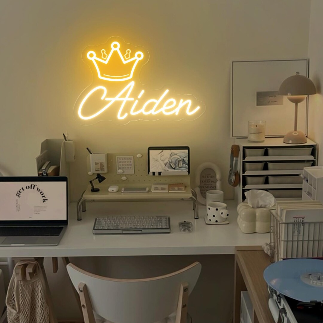 Custom Name Crown Neon Sign,queen and King Crown Neon Sign,bedroom Wall ...