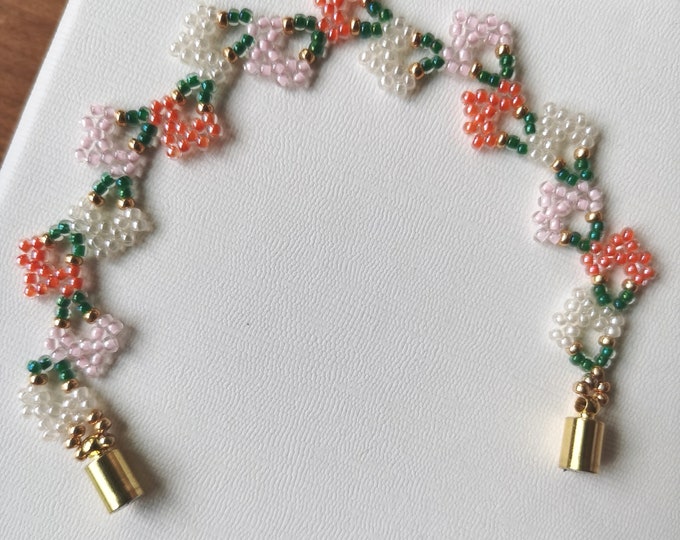 Flower Bracelet Etsy
