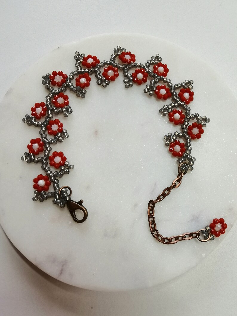 Flower Bracelet - Etsy