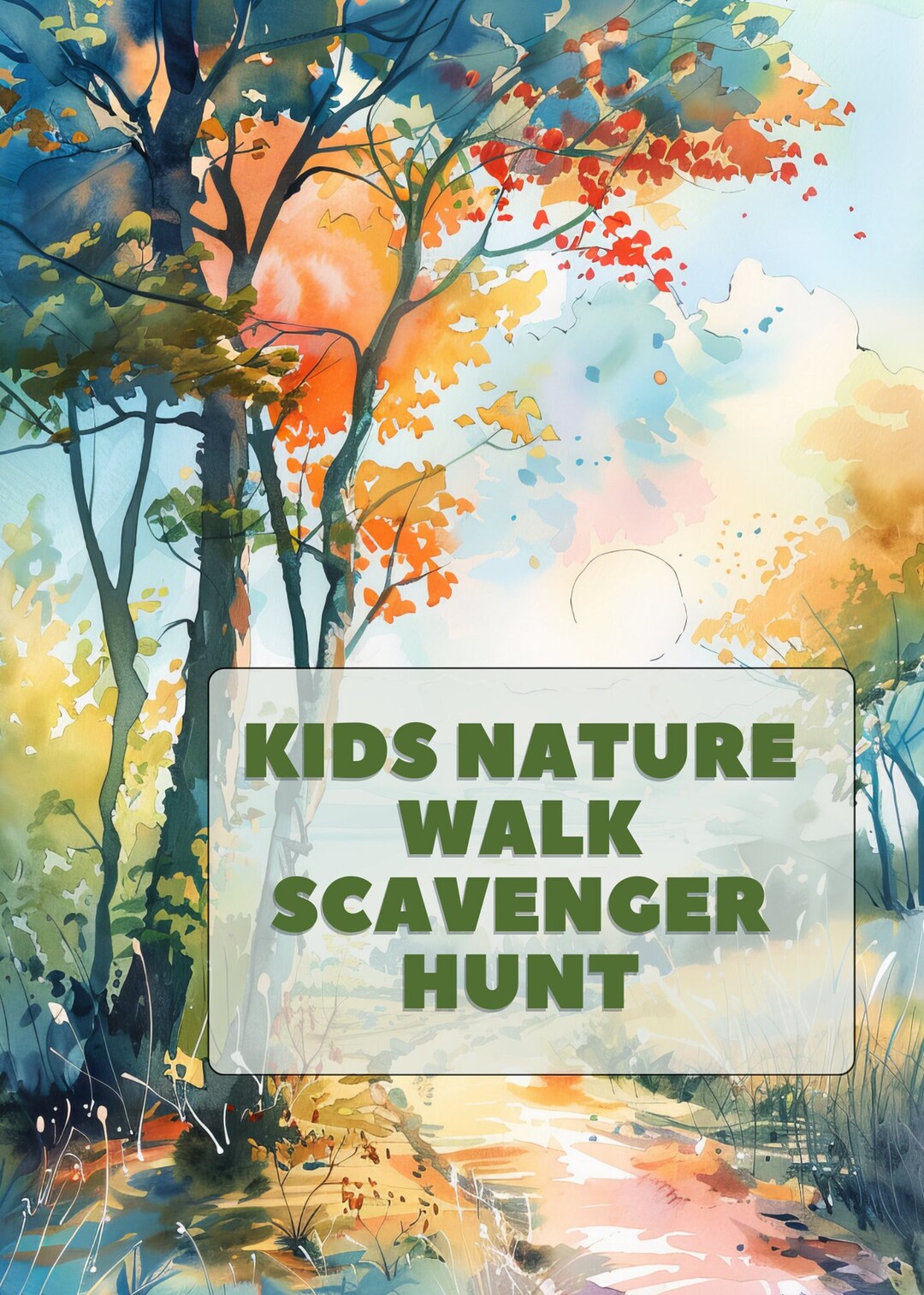 Kids Nature Walk Scavenger Hunt Journal - Etsy