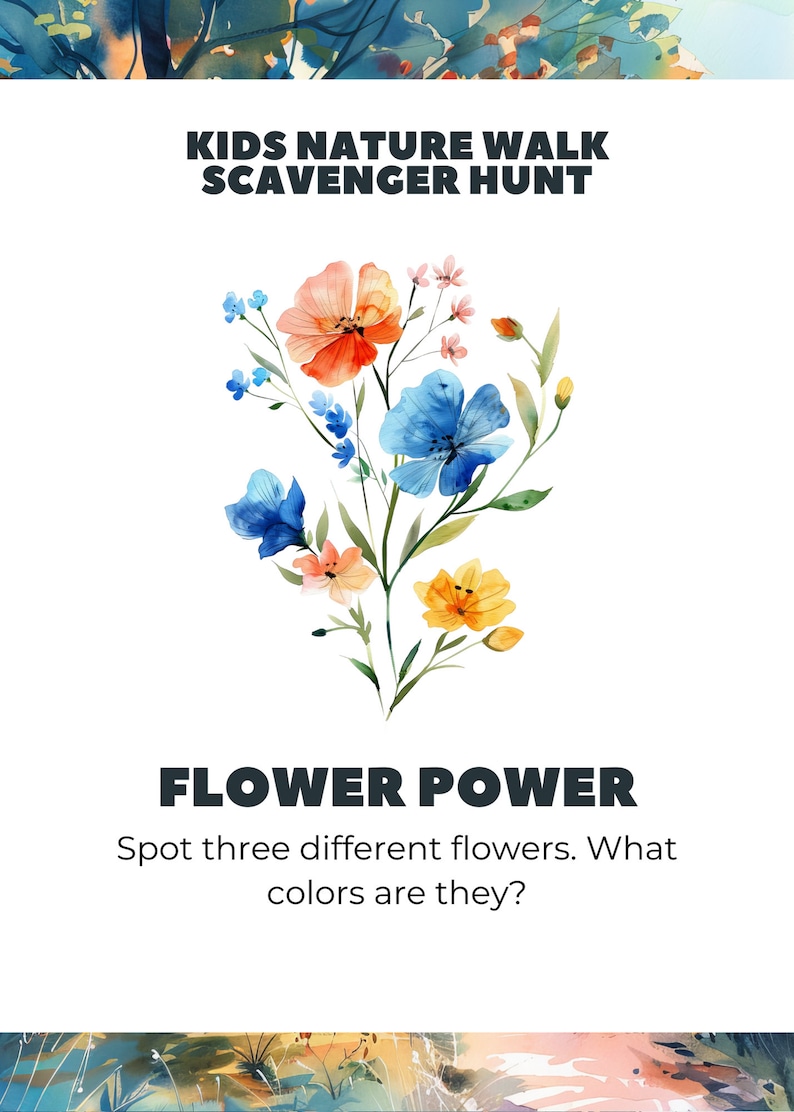 Kids Nature Walk Scavenger Hunt Journal - Etsy