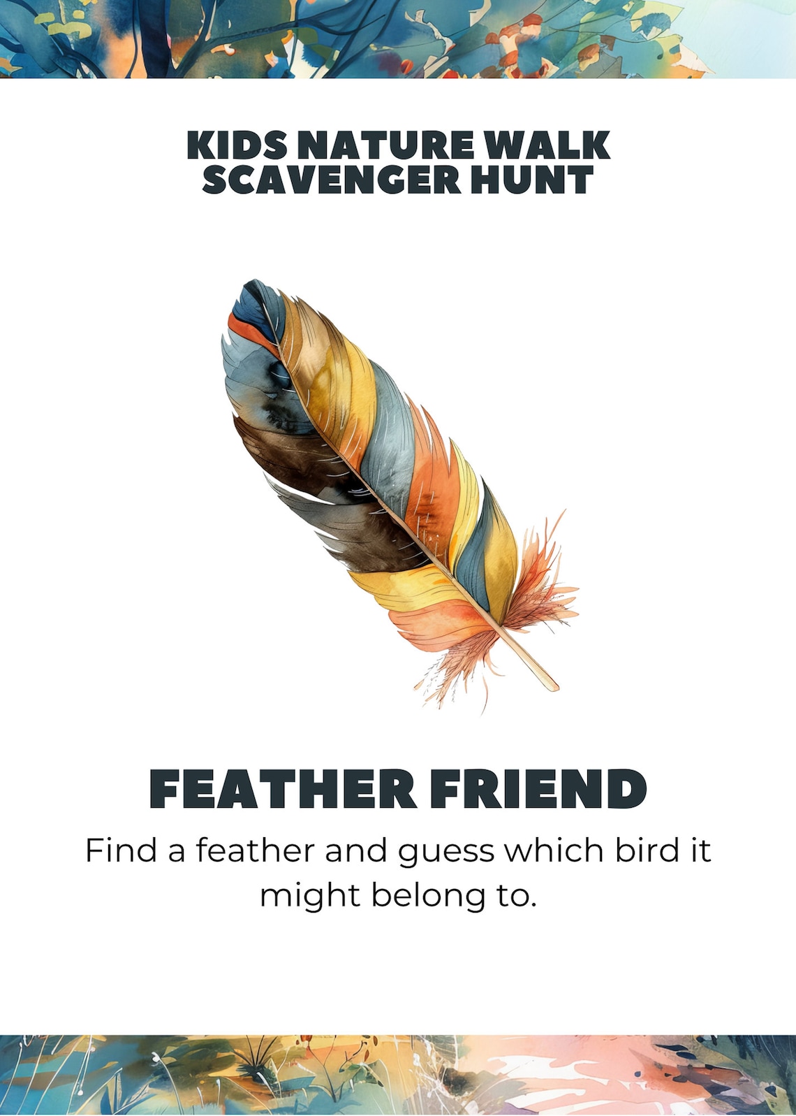 Kids Nature Walk Scavenger Hunt Journal - Etsy