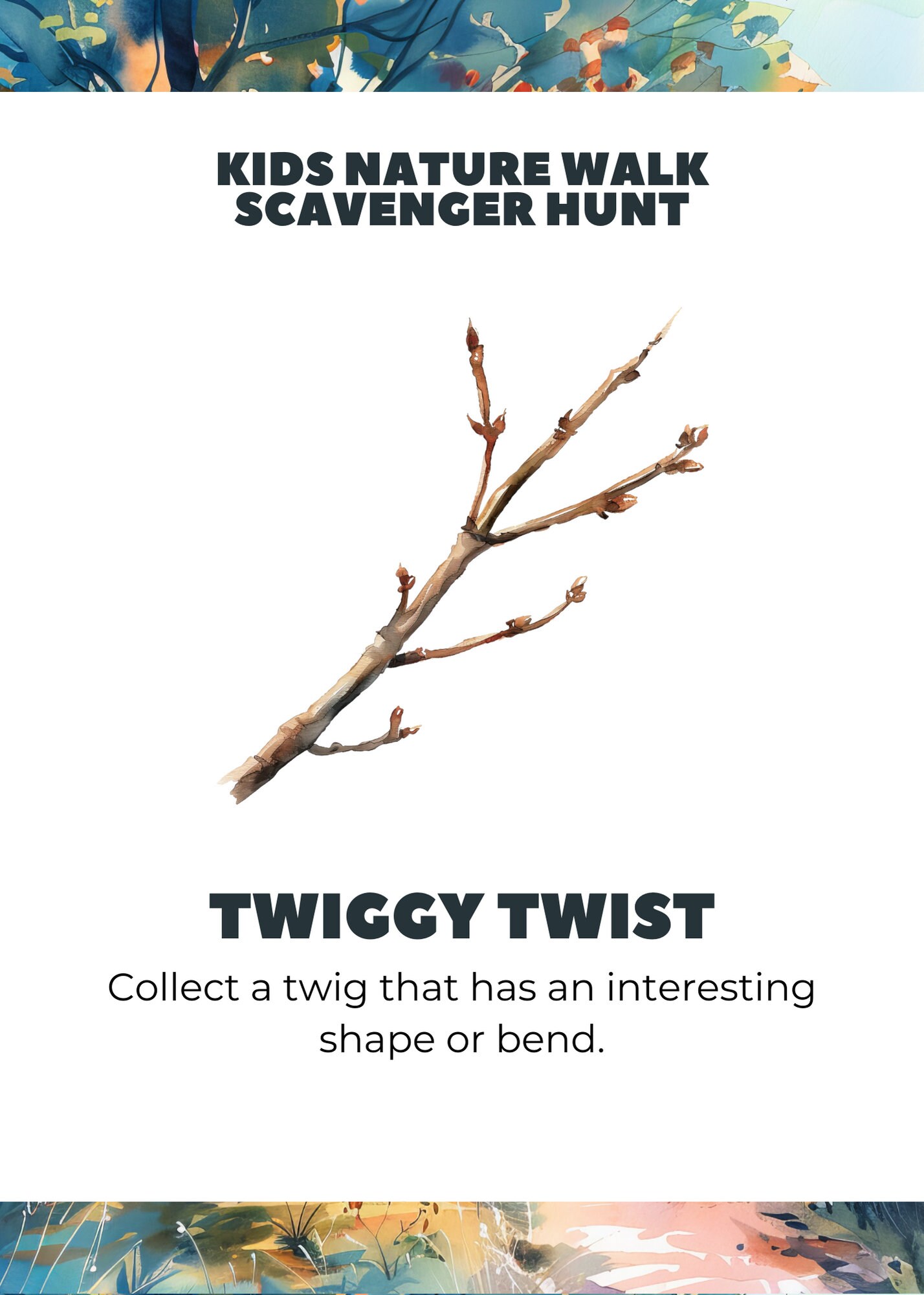 Kids Nature Walk Scavenger Hunt Journal - Etsy