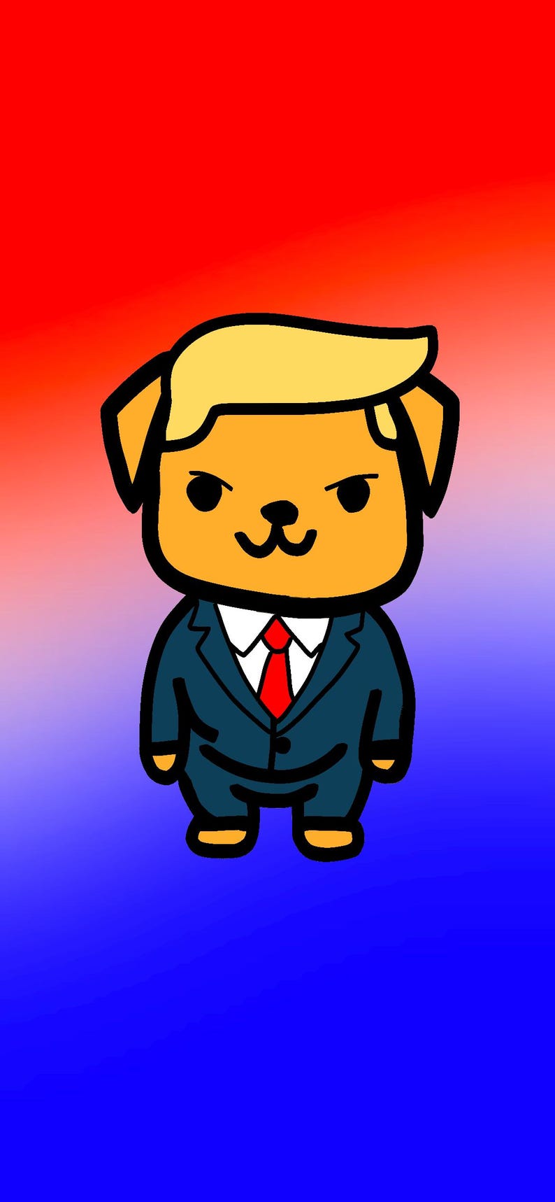 Donald Trump Dog iPhone Wallpaper - Etsy