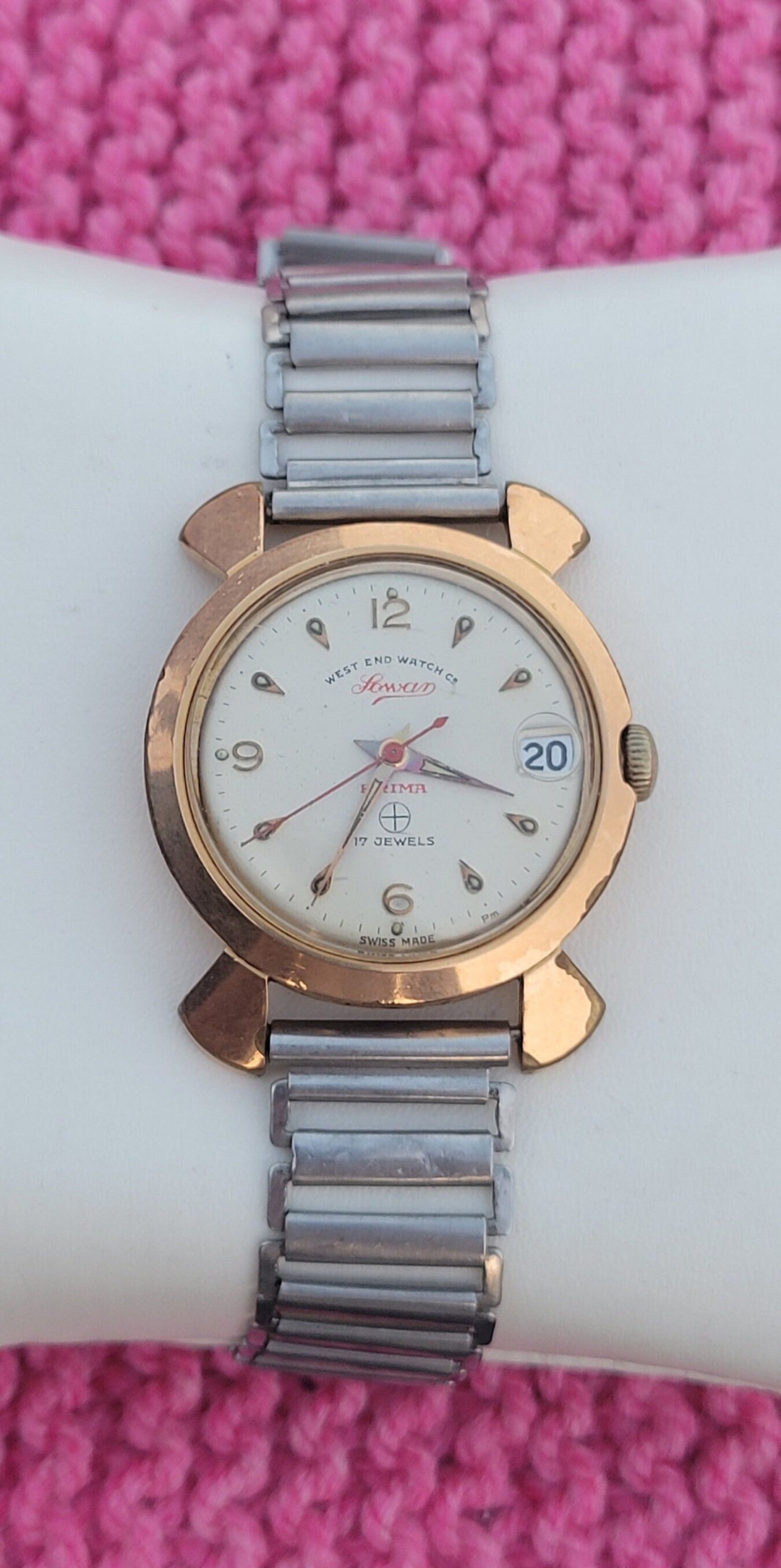 Vintage West End Watch Co Sowar Prima 17 Jewels Military Gay Freres ...