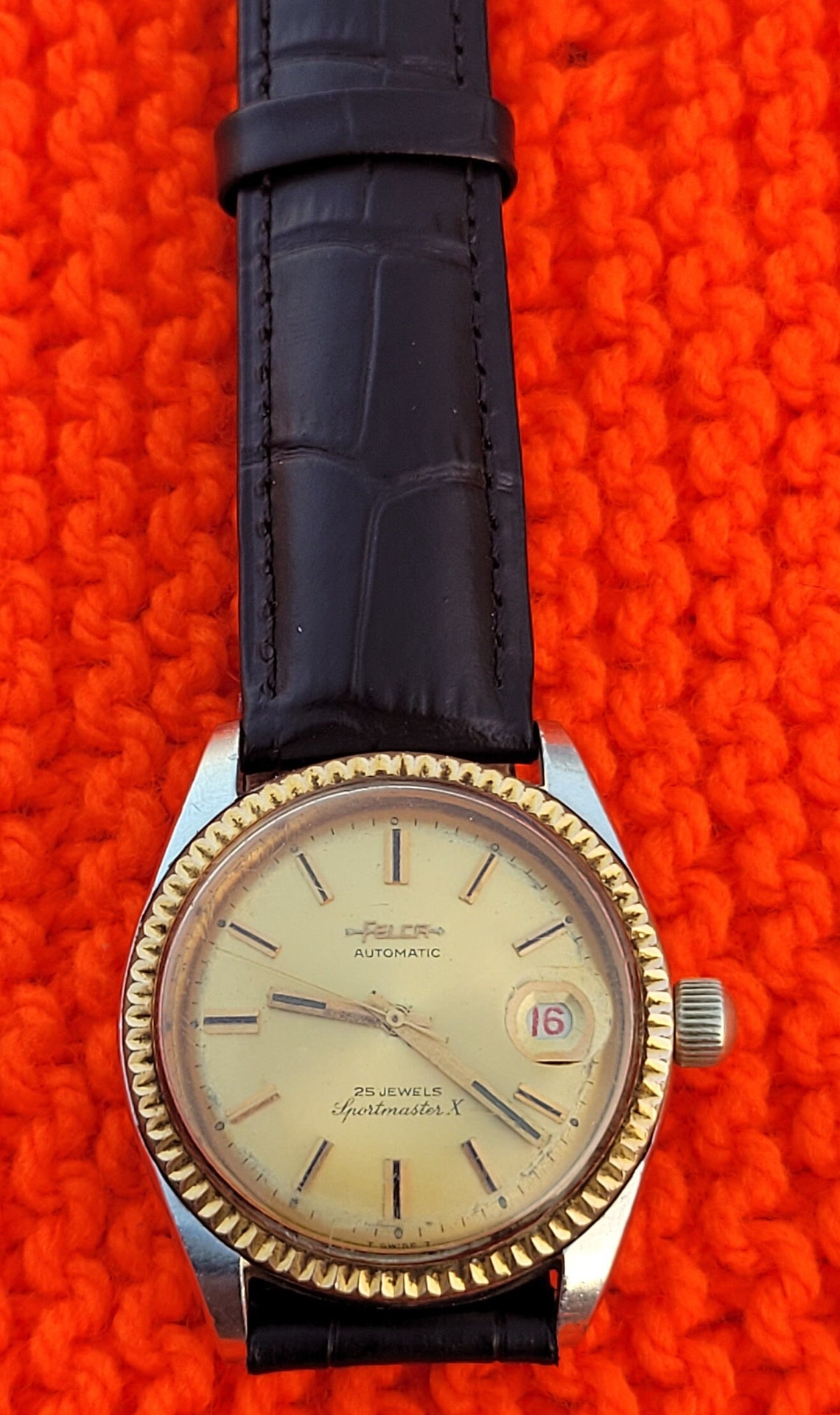 Vintage Felca Sportmaster X Automatic Swiss Made Rare Men's Wrist Watch ...