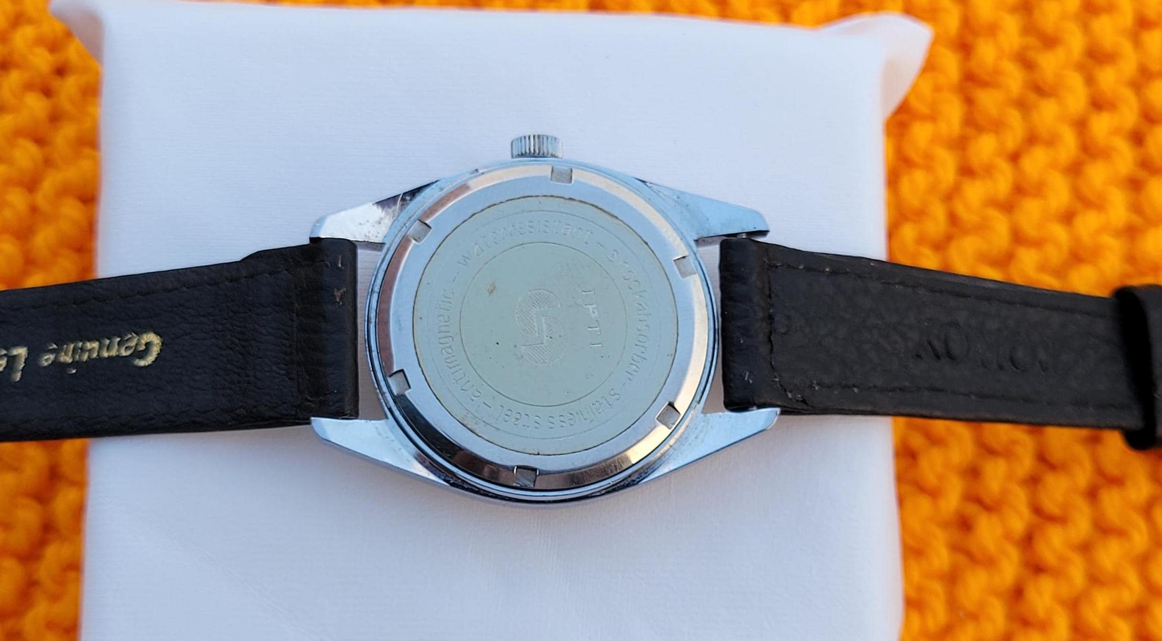 Vintage Timestar Men's Wrist Watch: 1970s Indo French Stainless Steel ...