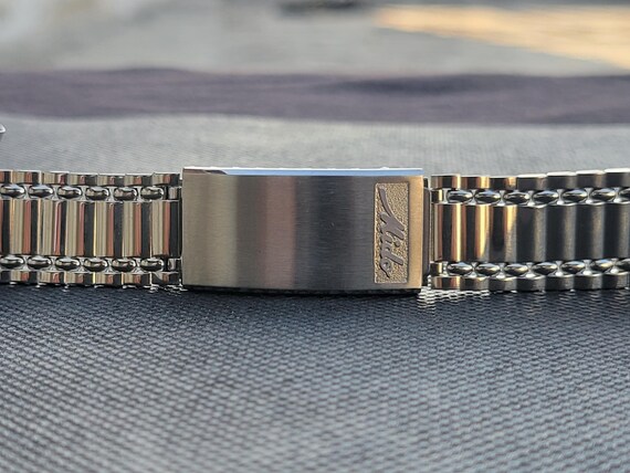 NOS Vintage Mido Stelux Watch Bracelet: 18MM Stainles… - Gem