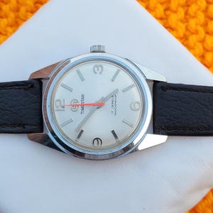 Vintage Timestar Men's Wrist Watch: 1970s Indo French Stainless Steel ...
