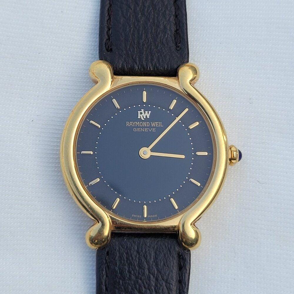 Raymond Weil 18k Gold Watch - Etsy Canada Raymond Weil 18k Gold Watch - Etsy Canada