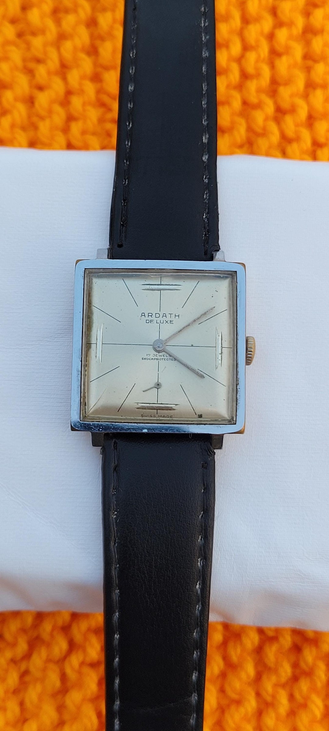 Vintage Ardath De Luxe Men's Watch: Art Deco Swiss Made Mechanical ...