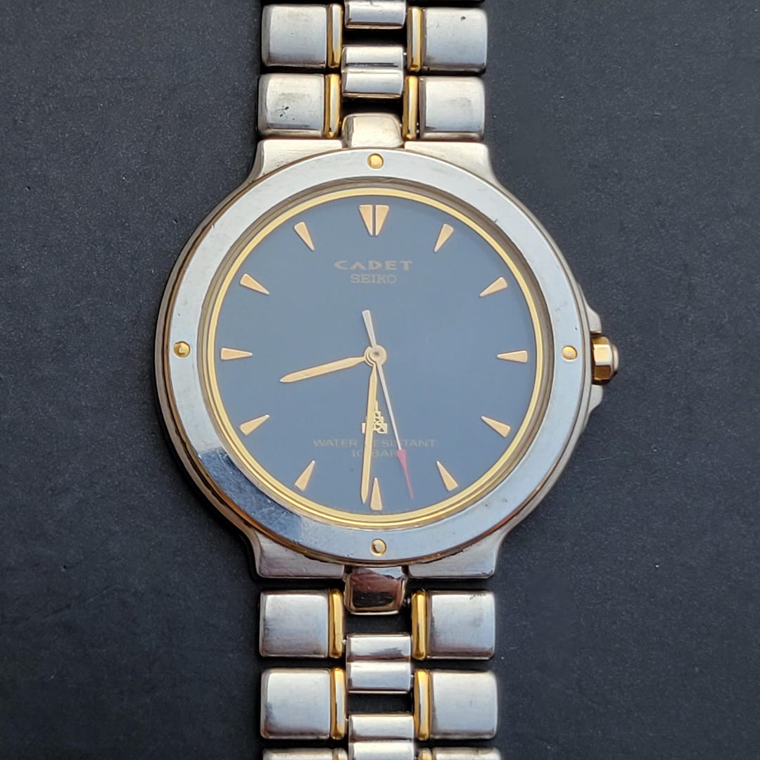 Vintage Seiko Cadet Two-tone Stainless Steel Men's Watch - Etsy