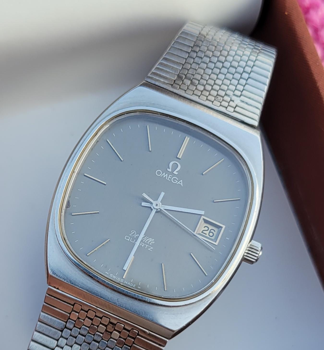 Vintage Omega De Ville Quartz 1342 Ref 192.0035 Stainless Steel Swiss Made Men's Wrist Watch - Etsy