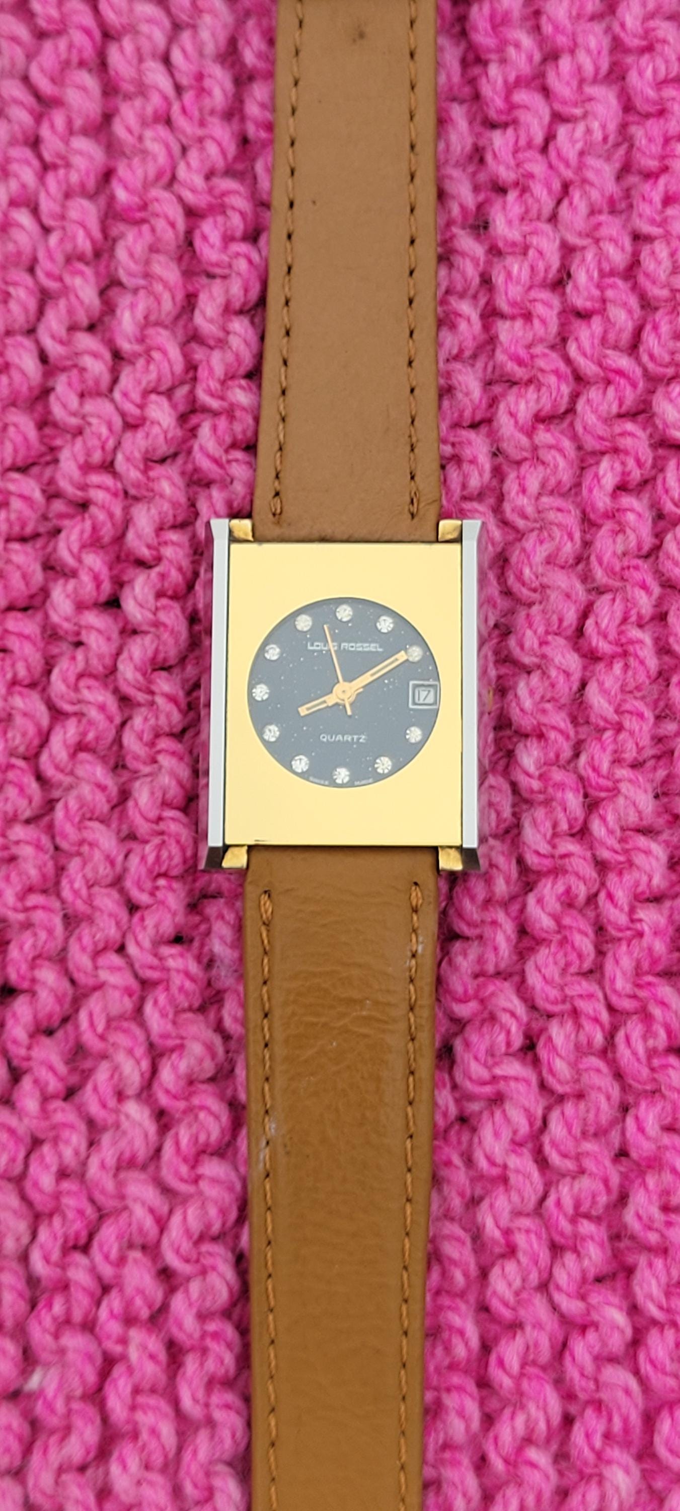 Vintage Louis Rossel Tank Watch: Swiss Made Designer Timepiece - Etsy