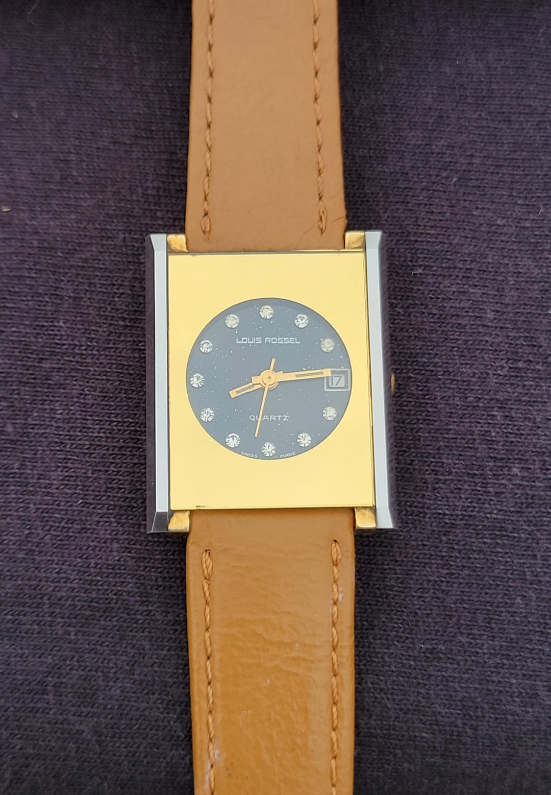 Vintage Louis Rossel Tank Watch: Swiss Made Designer Timepiece - Etsy