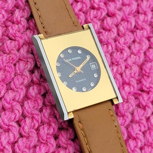 Vintage Louis Rossel Tank Watch: Swiss Made Designer Timepiece - Etsy