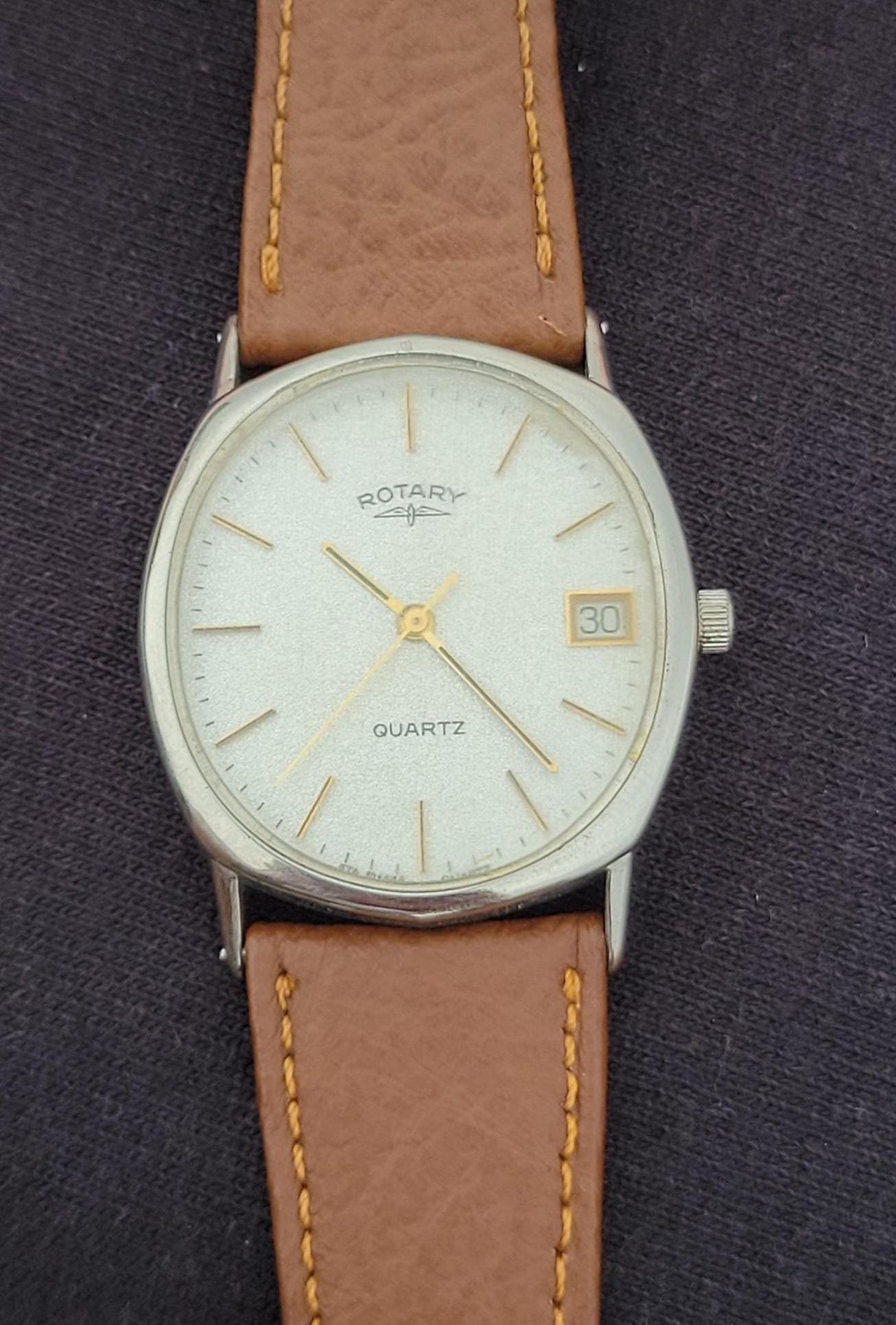 Excellent Vintage Rotary Beautiful Snowflake Dial Quartz Swiss Made ...