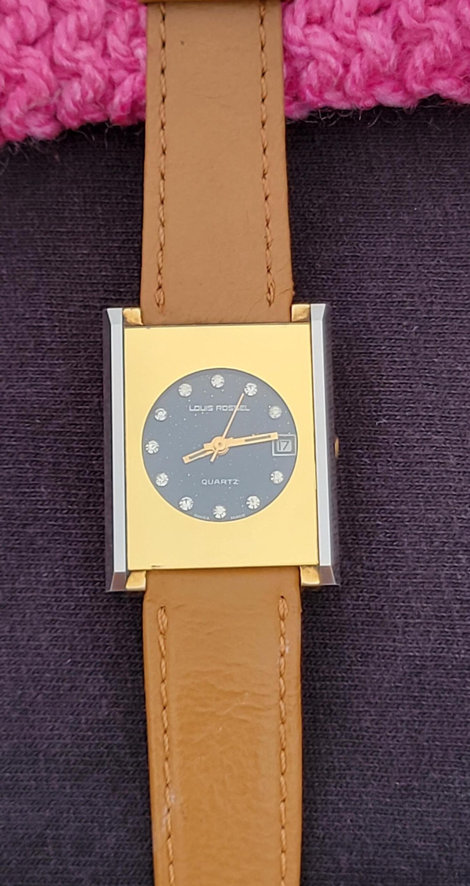 Vintage Louis Rossel Tank Watch: Swiss Made Designer Timepiece - Etsy