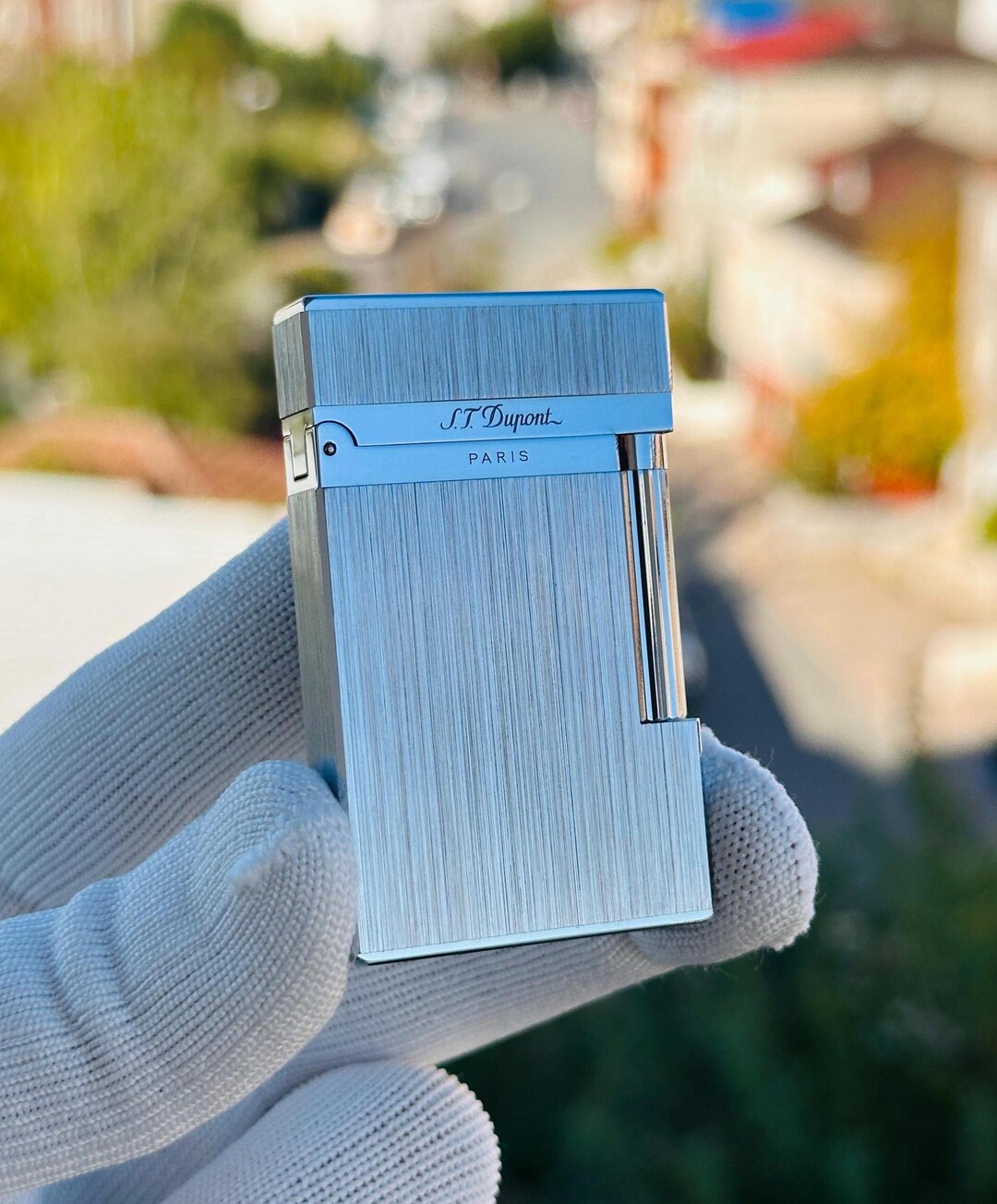 St Dupont Lighter Silver Classic Dupont Ligne 2 Paris High Quality 1:1 ...