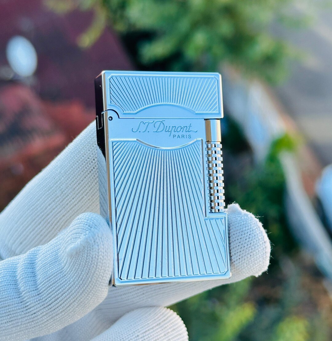 St Dupont Lighter Silver Dupont Ligne 2 Paris High Quality 1:1 Replica ...