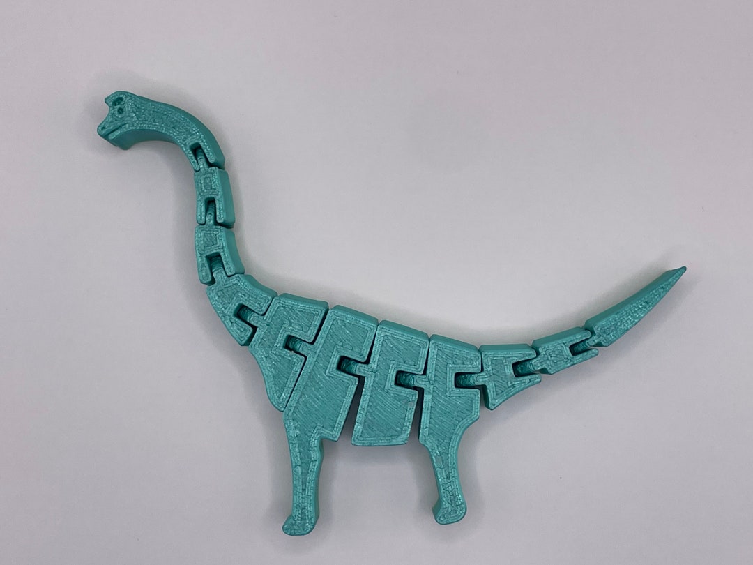 Articulated Brachiosaurus Fidget Flexible 3D Printed, Sensory Calming ...