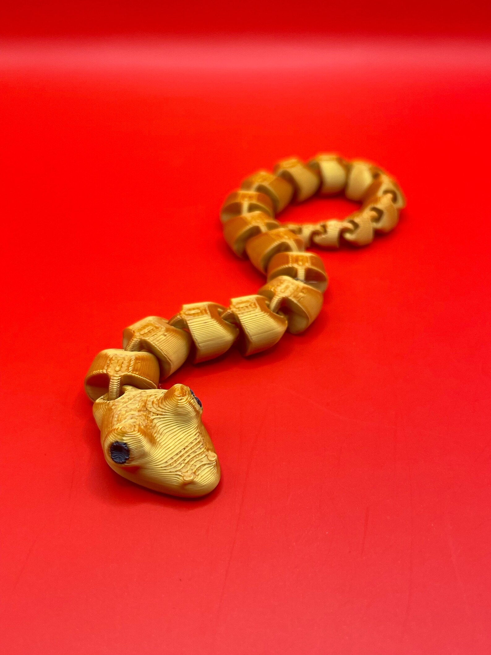 Articulated Snake Fidget Flexible 3D Printed, Sensory, Calming, Desk ...