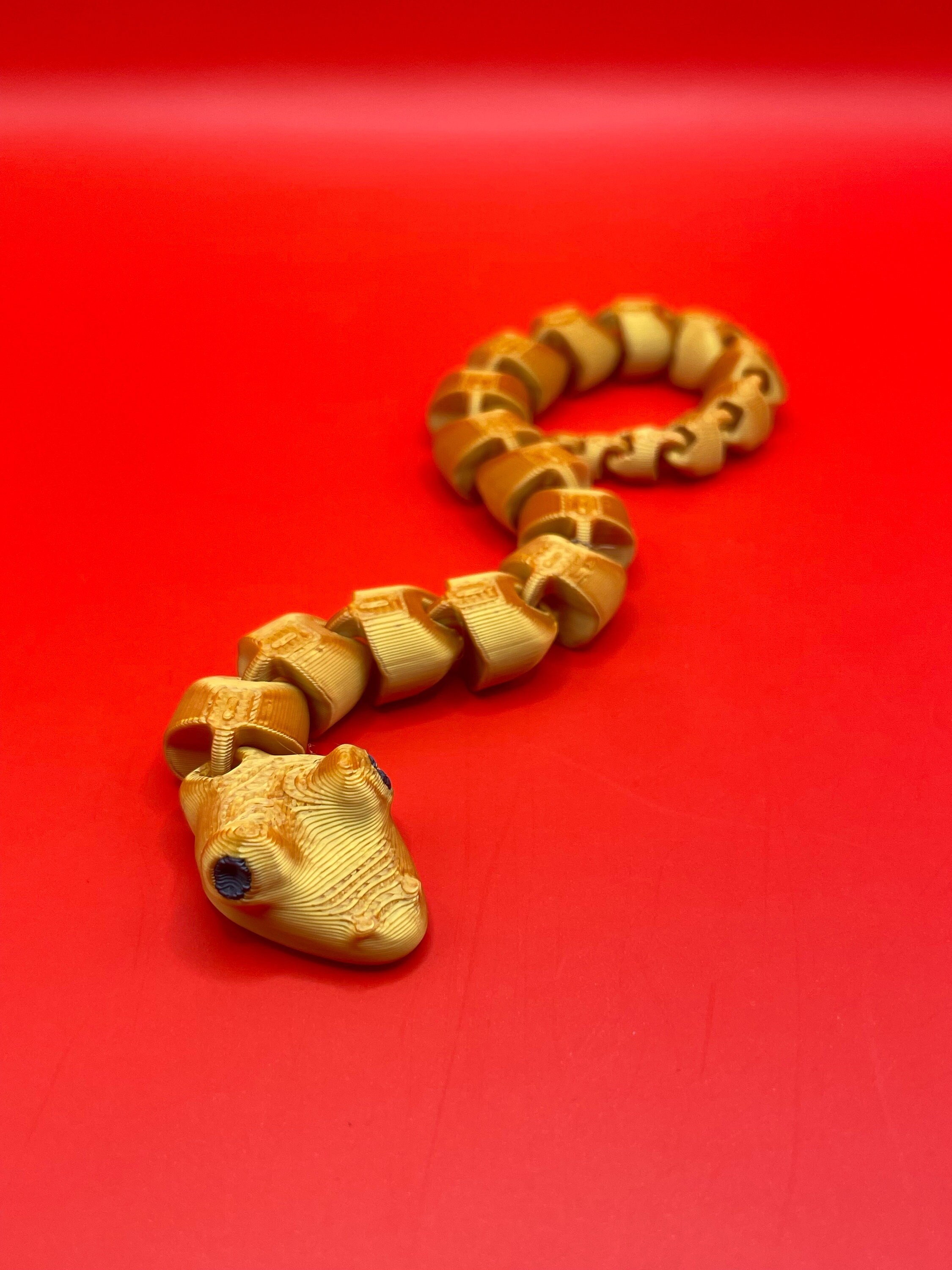 Articulated Snake Fidget Flexible 3D Printed, Sensory, Calming, Desk ...