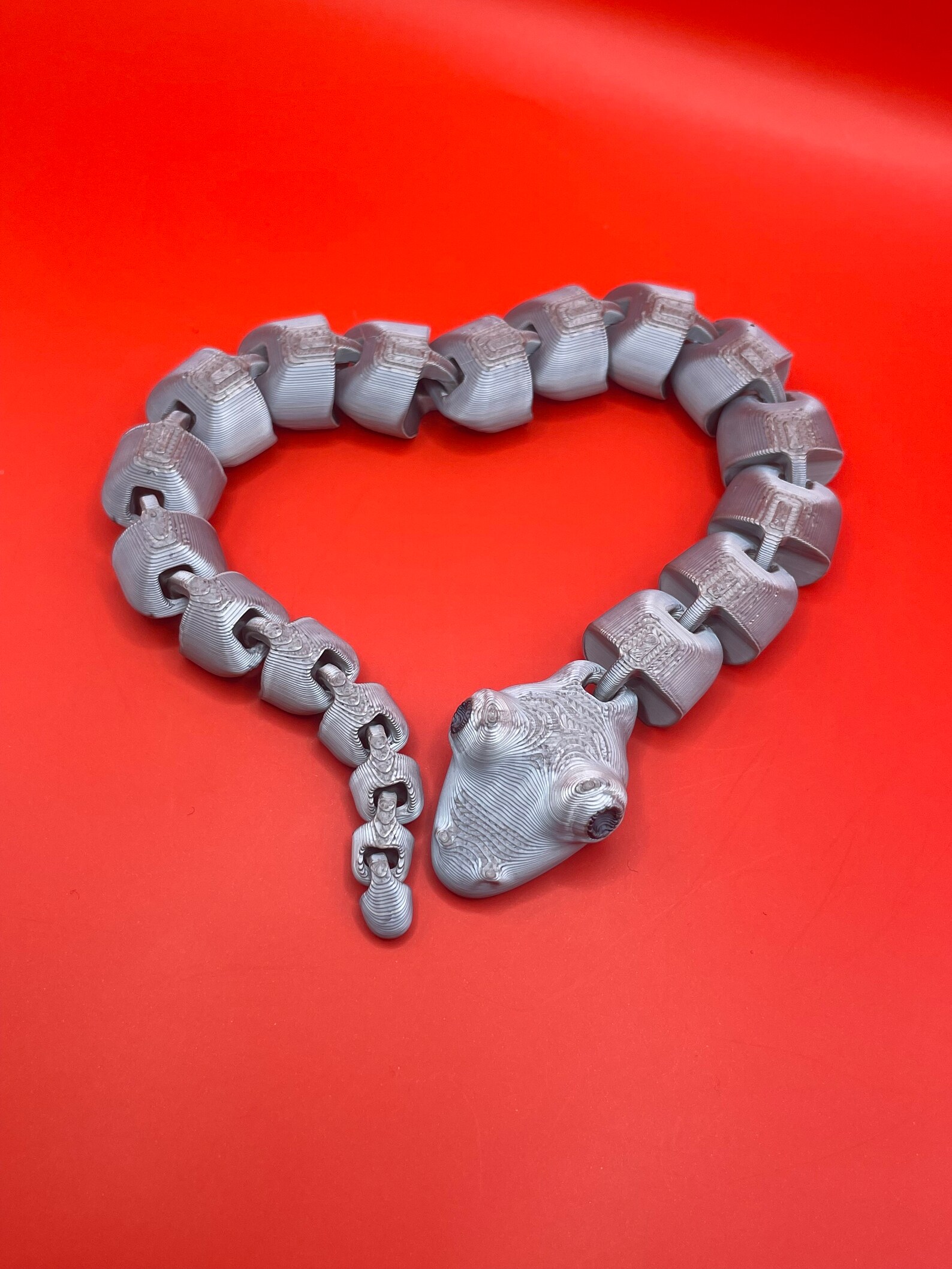 Articulated Snake Fidget Flexible 3D Printed, Sensory, Calming, Desk ...