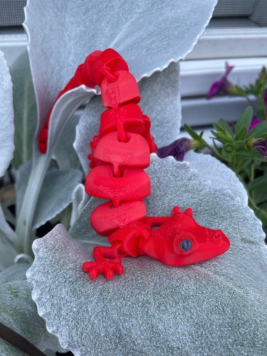 Articulated Lizard Fidget Flexible 3D Printed, Sensory Calming Toy ...