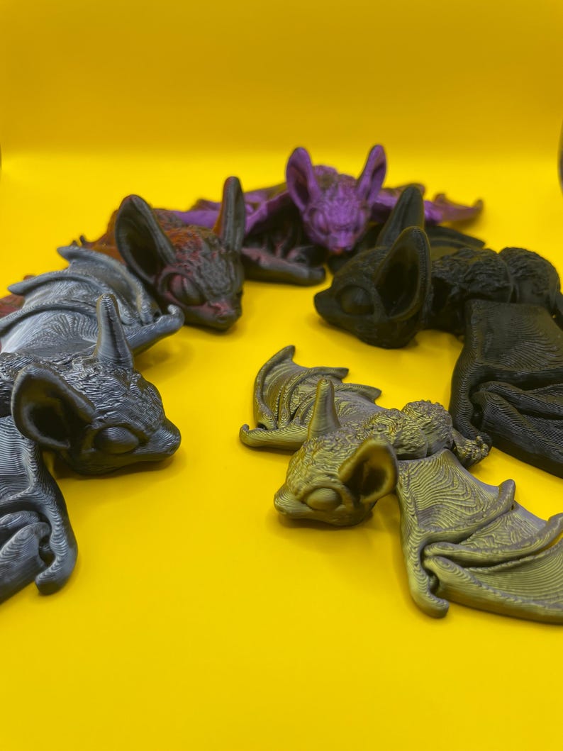 Spooky 3D Printed Bat Fidget & Halloween Decoration! - Etsy