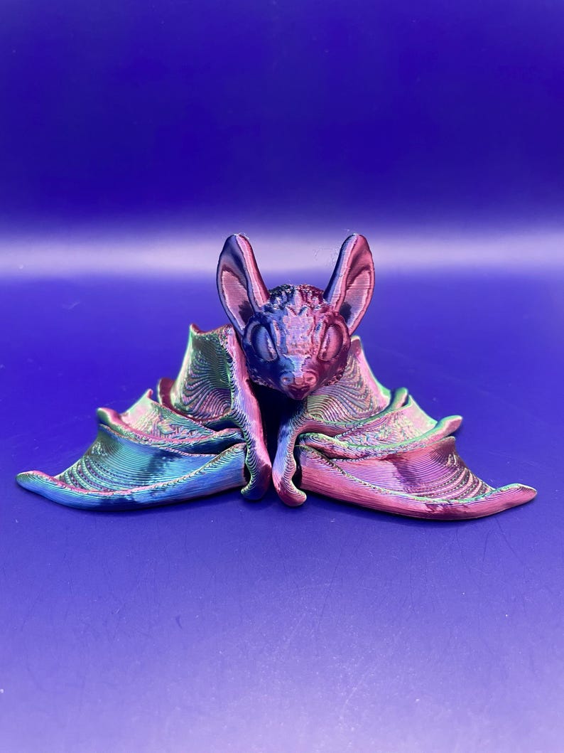 Spooky 3D Printed Bat Fidget & Halloween Decoration! - Etsy