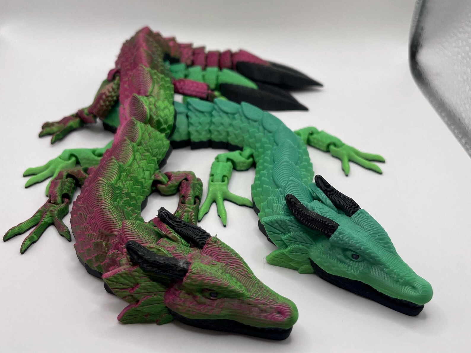 Articulated Leaf Dragon Fidget Flexible 3D Printed, Sensory Calming Toy ...