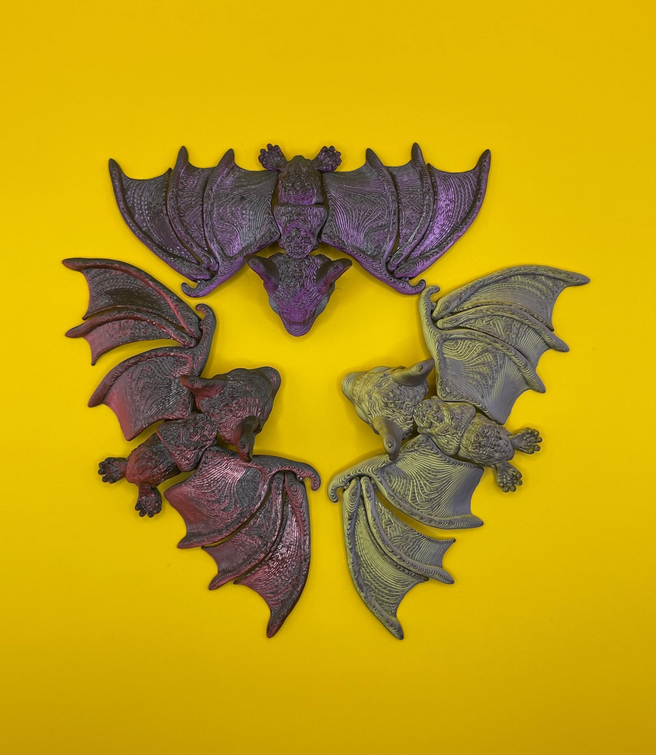 Spooky 3D Printed Bat Fidget & Halloween Decoration! - Etsy