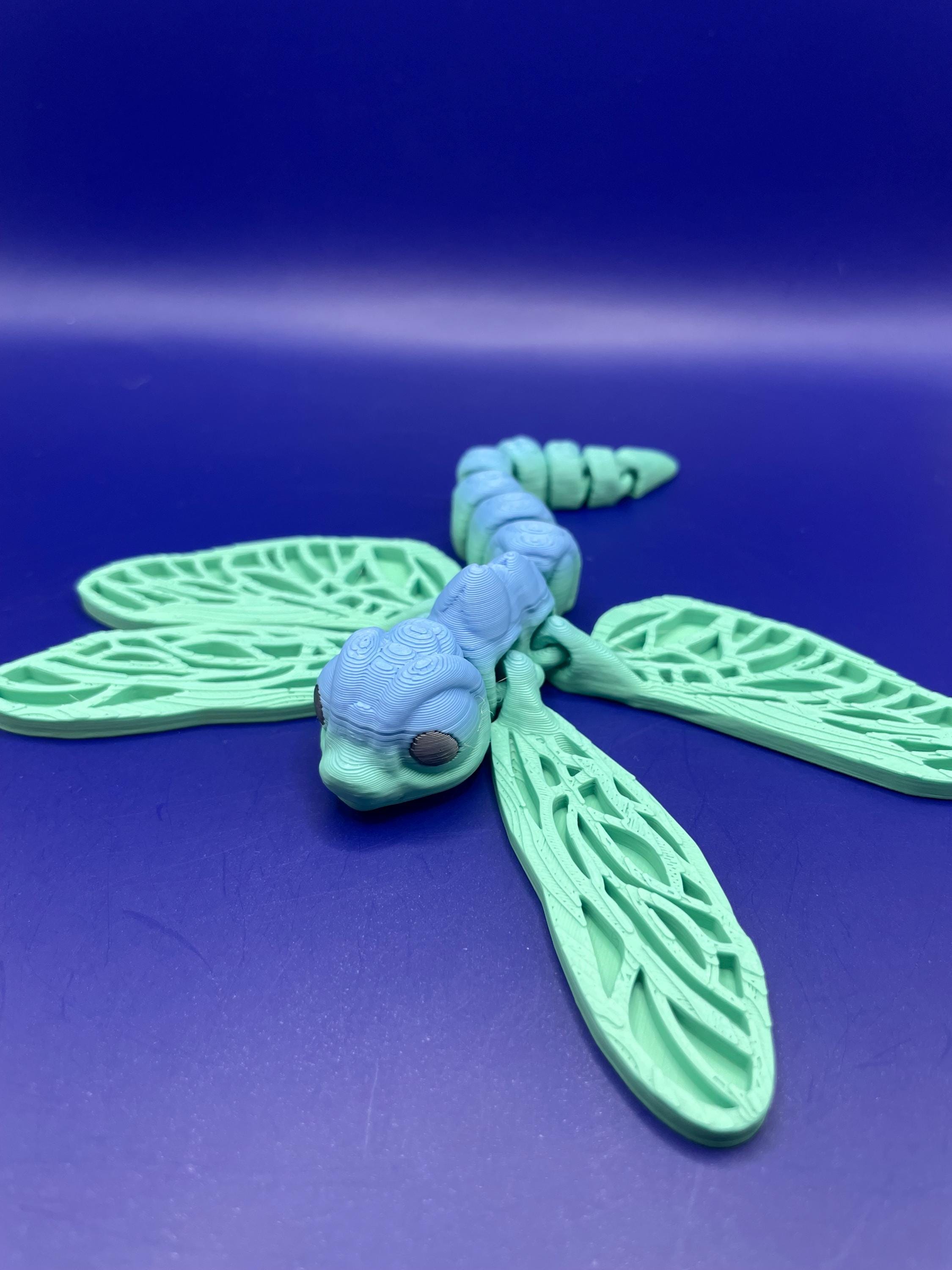 3D Printed Articulated Dragonfly Fidget: Sensory Calming Fidget - Etsy
