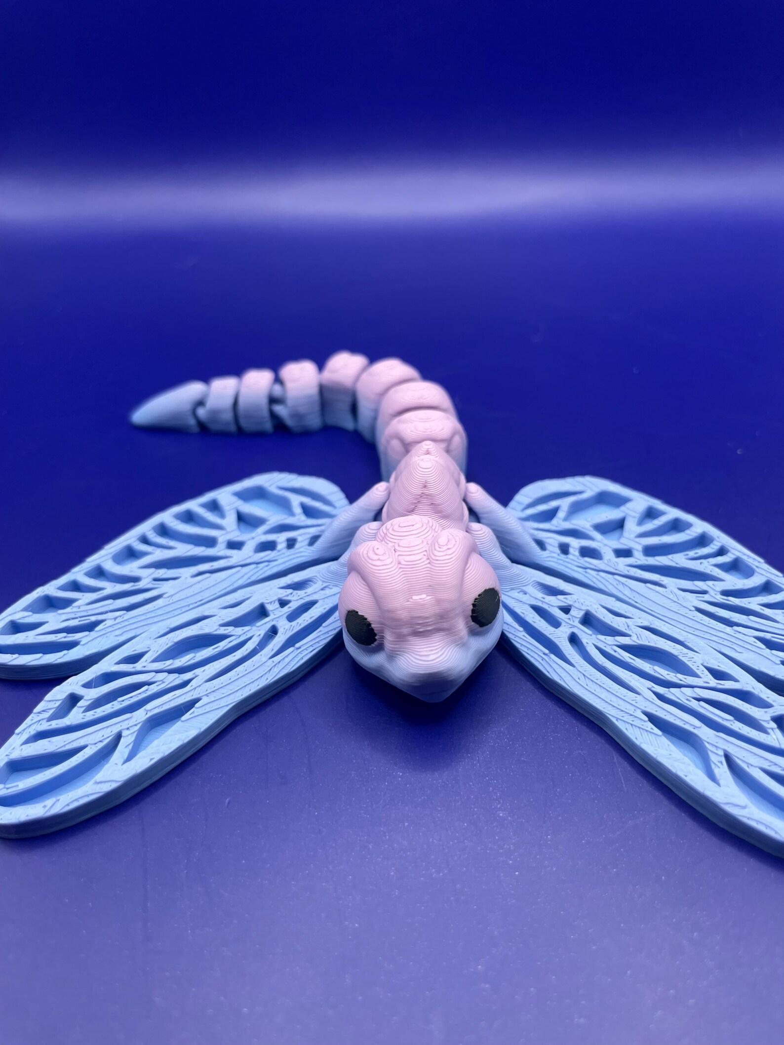 Articulated Dragonfly Fidget Flexible 3D Printed, Sensory Calming Toy, Desk Fidget, Birthday ...