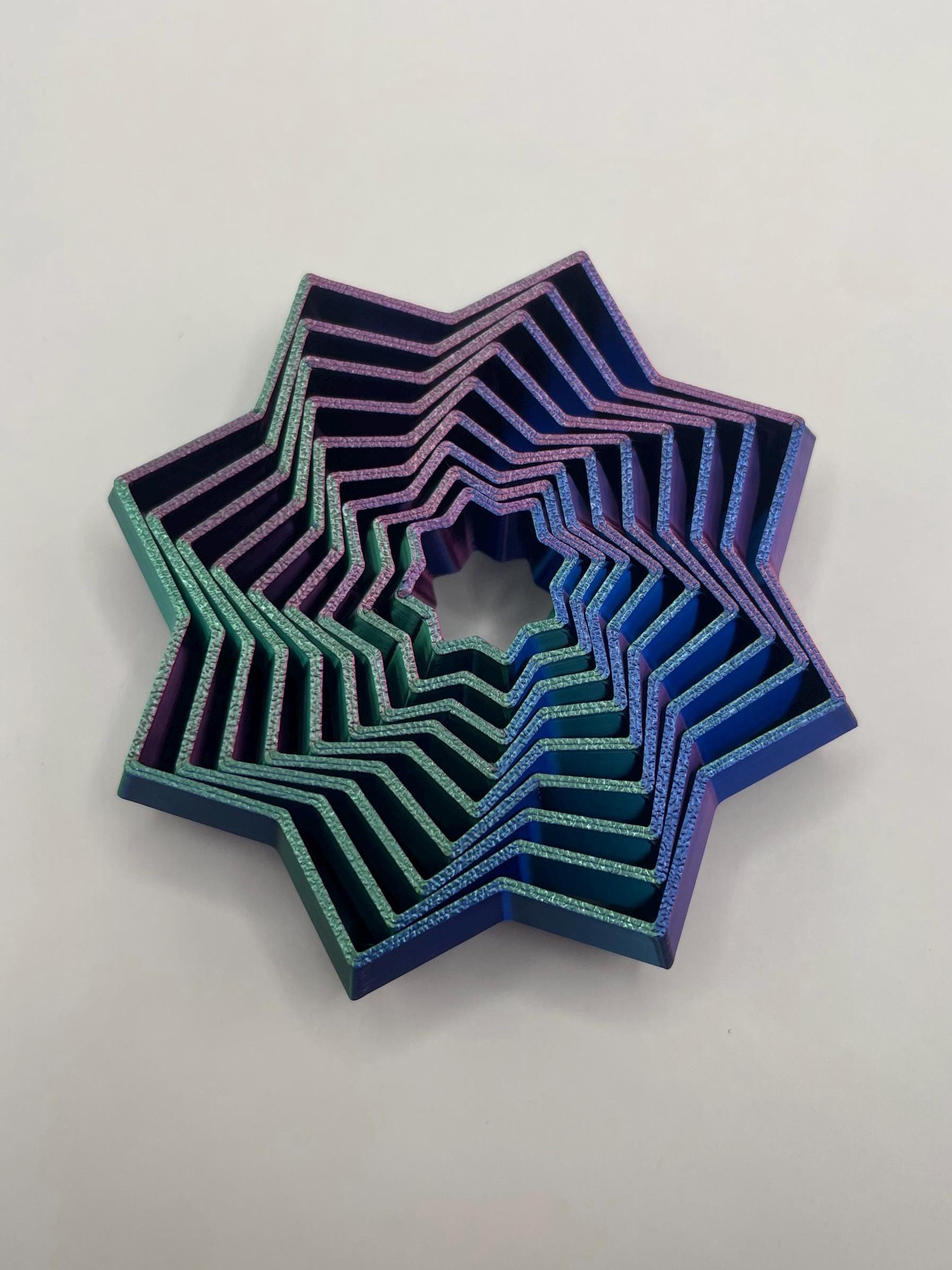 Articulated Star Fidget Flexible 3D Printed, Sensory Calming Toy, Desk ...