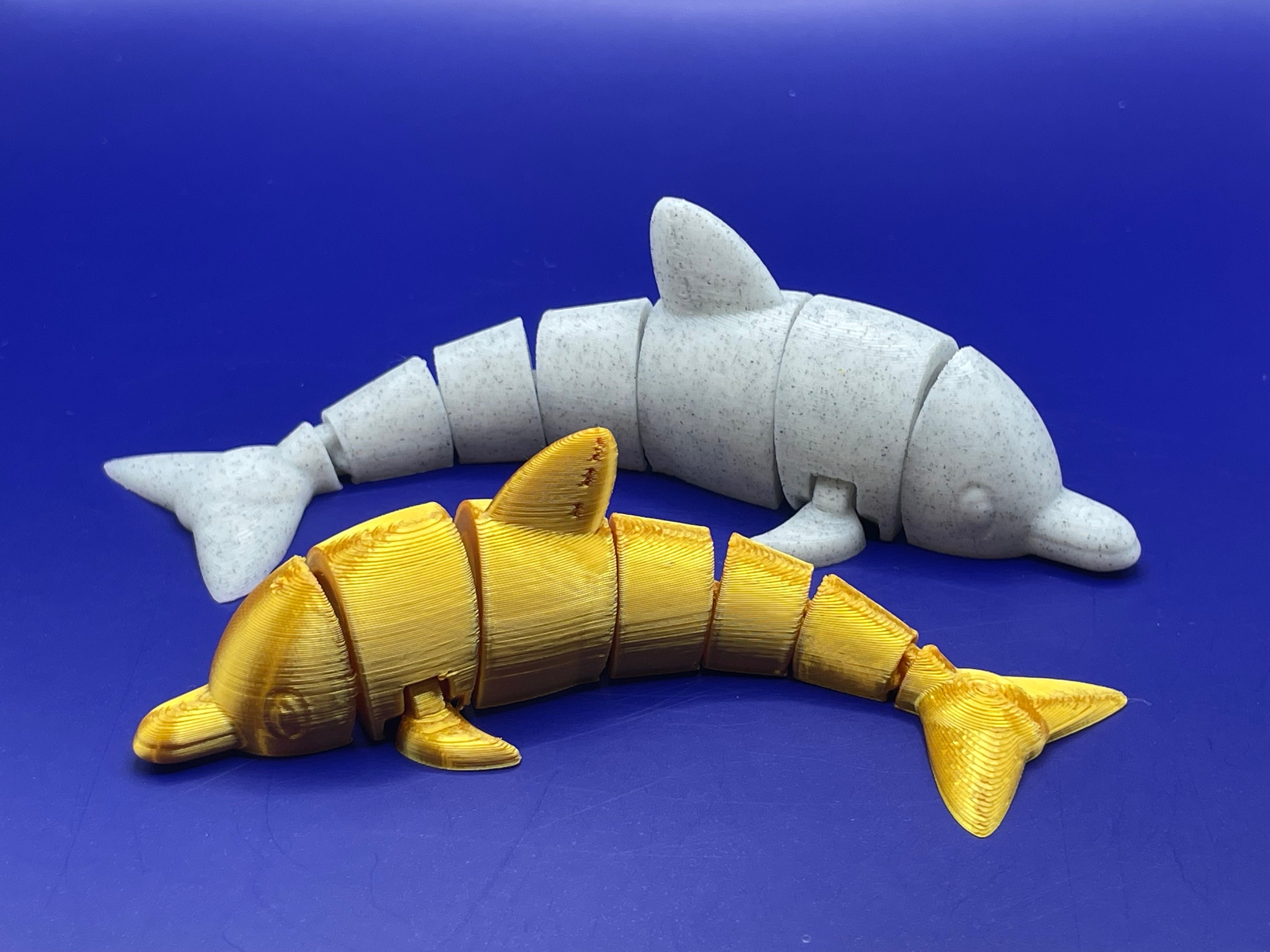 3D Printed Articulated Dolphin Fidget - Etsy
